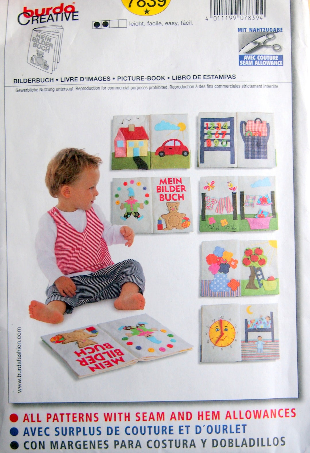 Picture Book by Burda 7839 Uncut Sewing Pattern Undated - Etsy
