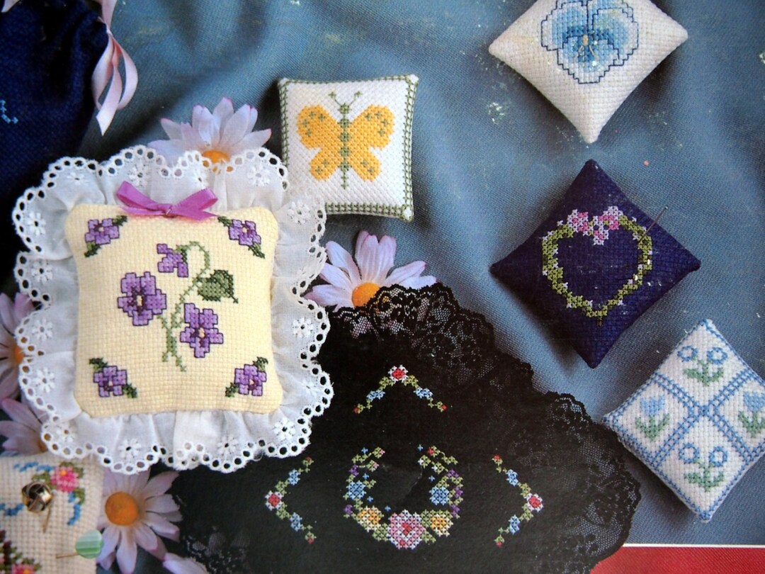 Sachets and Pincushions for Cross Stitch and Needlepoint - 16 Designs ...