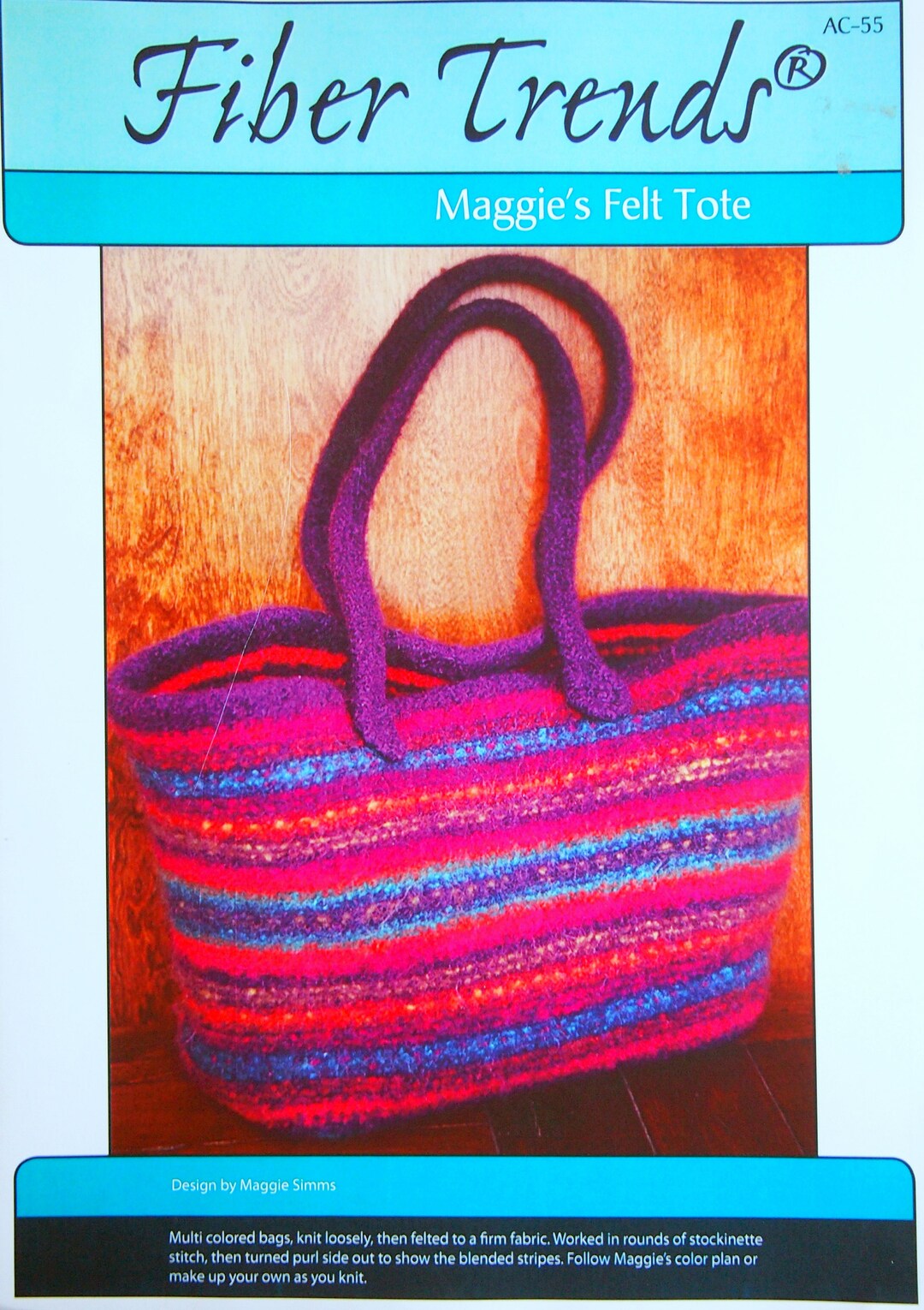Maggie's Felt Tote by Maggie Simms and Fiber Trends Felted Knitting ...