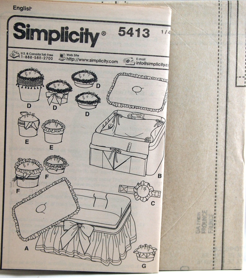 Sewing Accessories Simplicity Crafts 5413 Uncut Sewing Pattern | Etsy