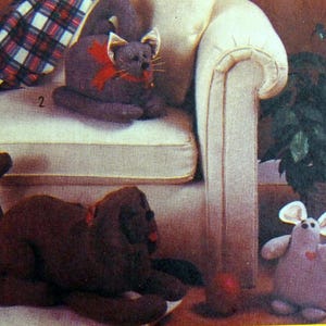 Soft Sculptured Animals - Marjorie Puckett Simplicity 6824 Vintage ...