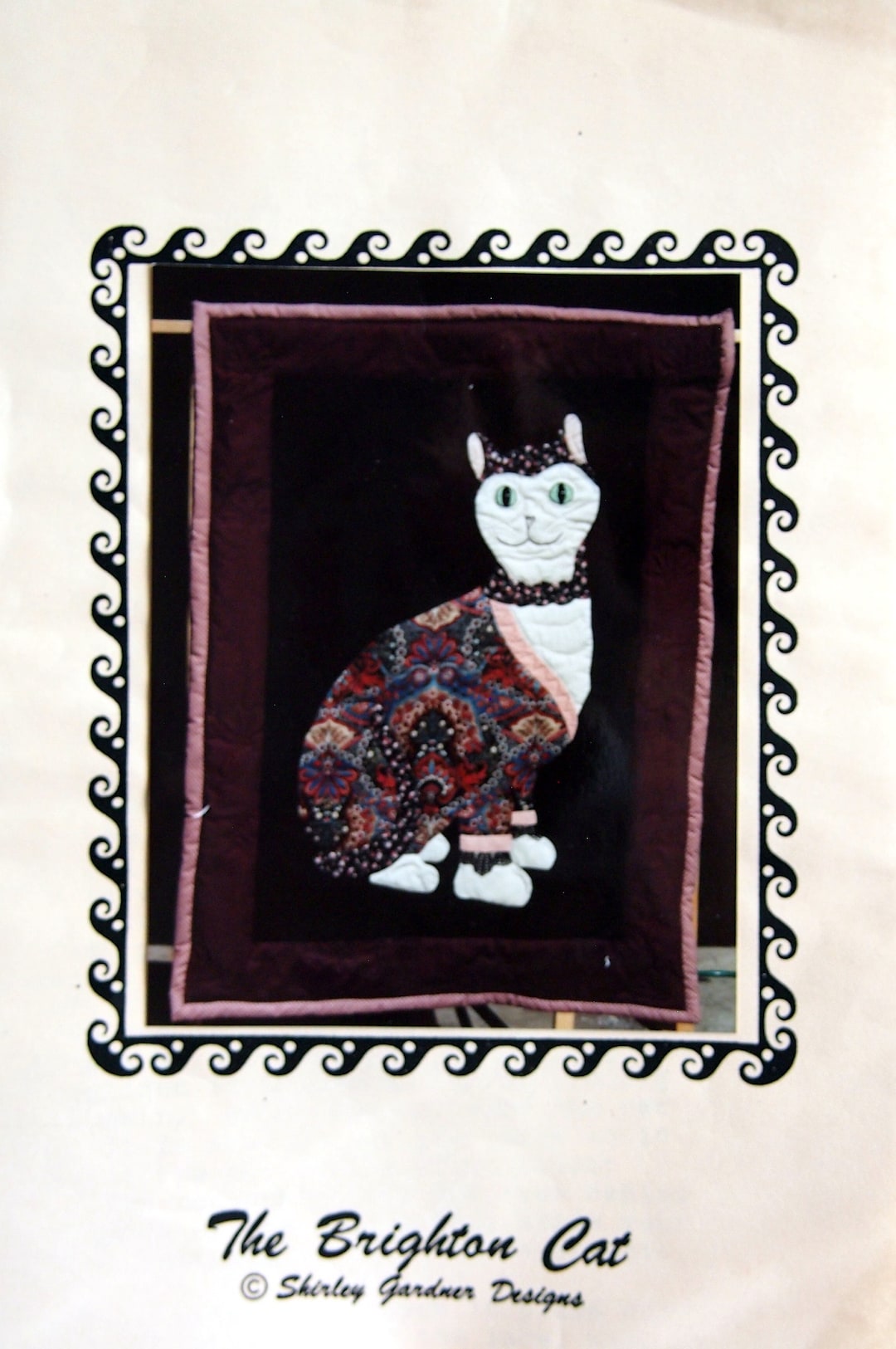 The Brighton Cat by Shirley Gardner Designs Vintage Applique Wall Quilt ...