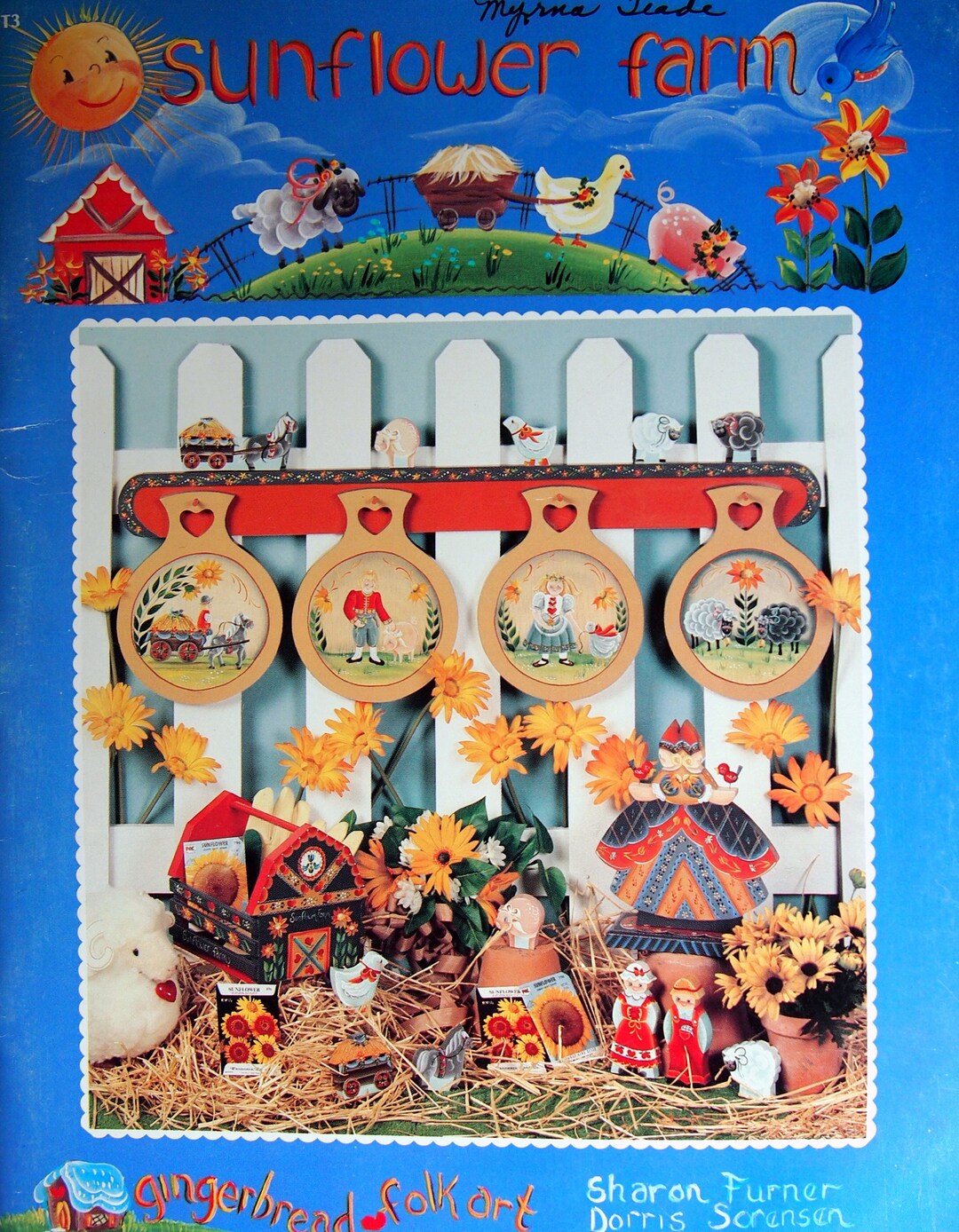 Sunflower Farm - Gingerbread Folk Art by Sharon Furner and Dorris ...