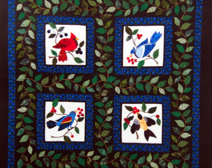 Feathered Friends by Mary Sorensen Vintage Applique Quilt Pattern ...