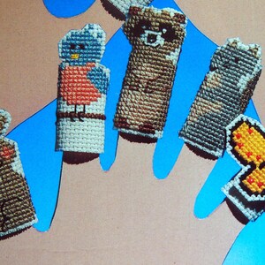 Finger Puppets by Anis Duncan and Zweigart Aida Plus Vintage Counted ...