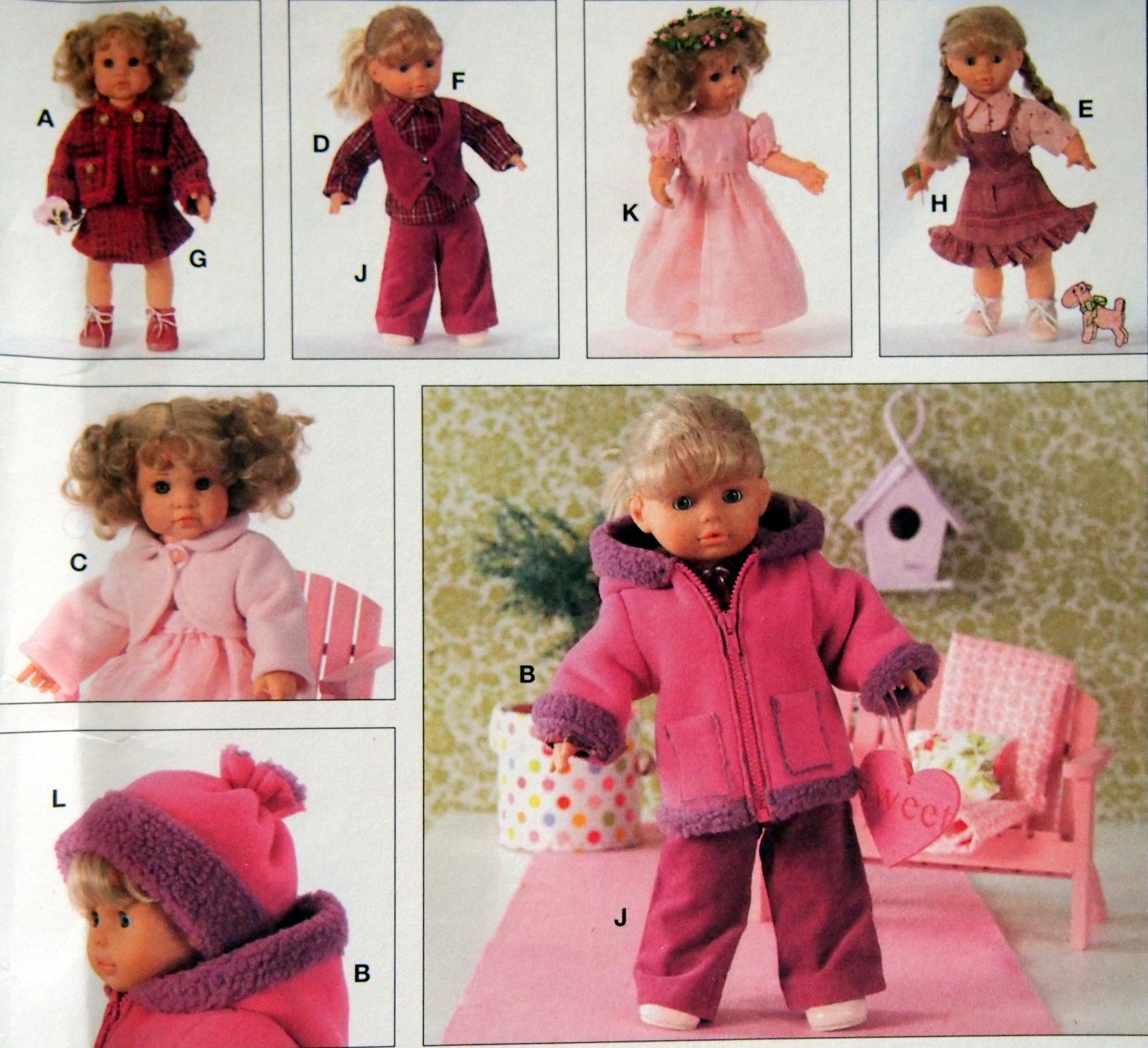 Doll Clothes Burda 7753 Uncut Sewing Pattern Undated - Etsy