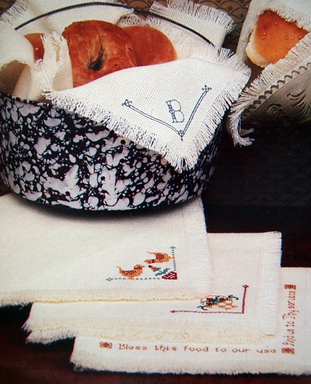Bread Covers III by Harriette Tew Vintage Counted Cross Stitch Pattern ...