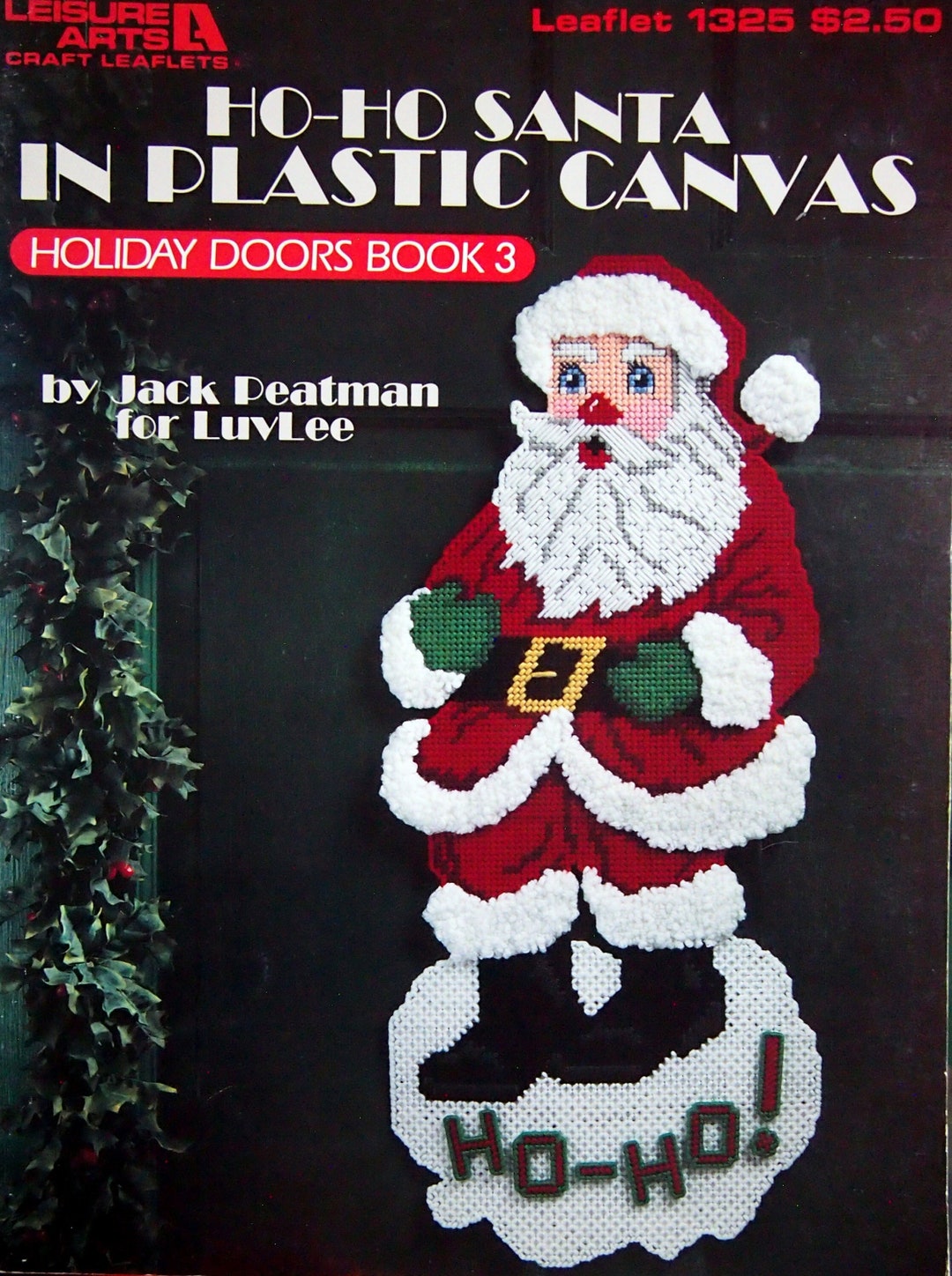 Ho-ho Santa in Plastic Canvas Holiday Doors Book 3 by Jack Peatman for ...