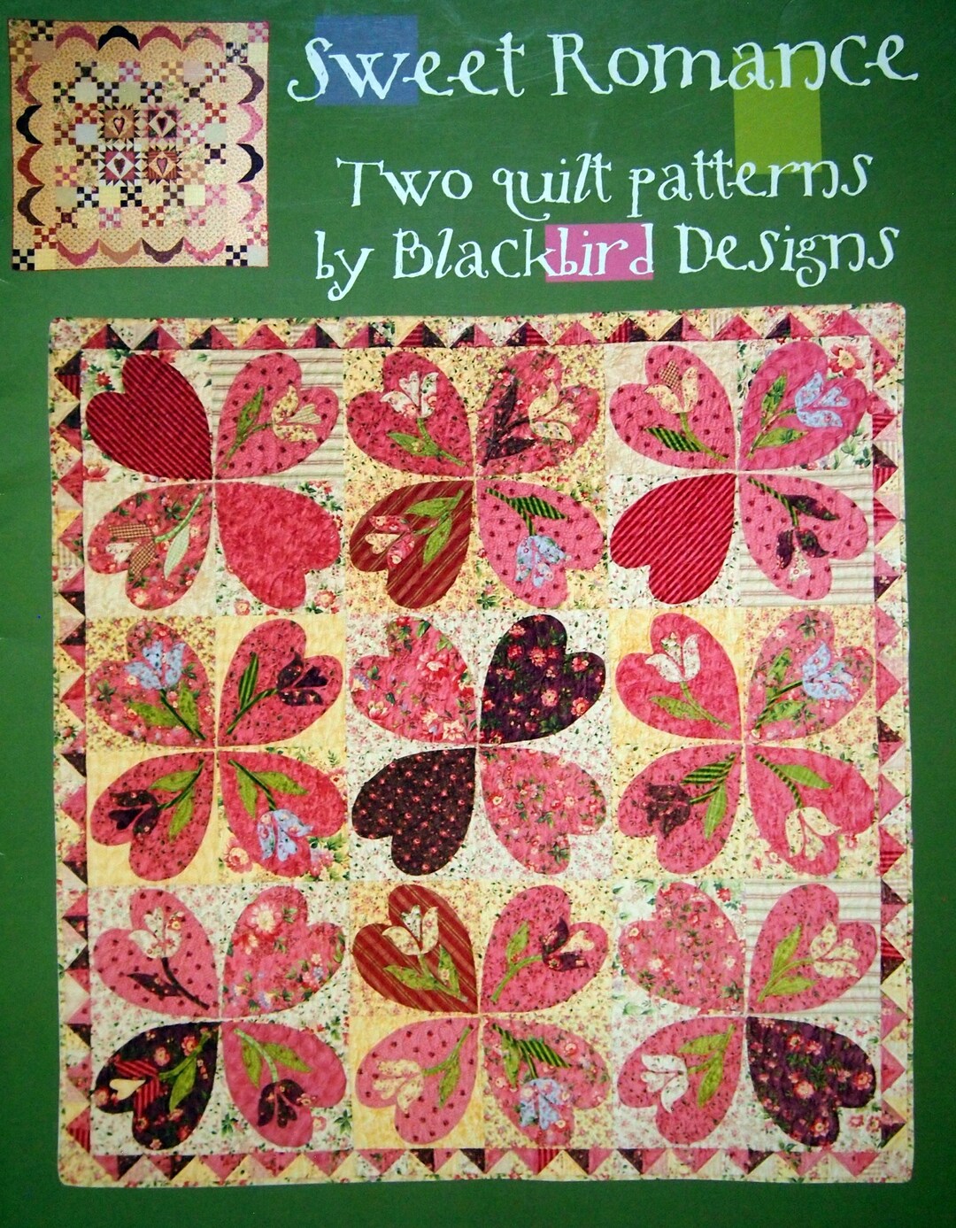 Sweet Romance Two Quilt Patterns by Blackbird Designs, Barb Adams and ...