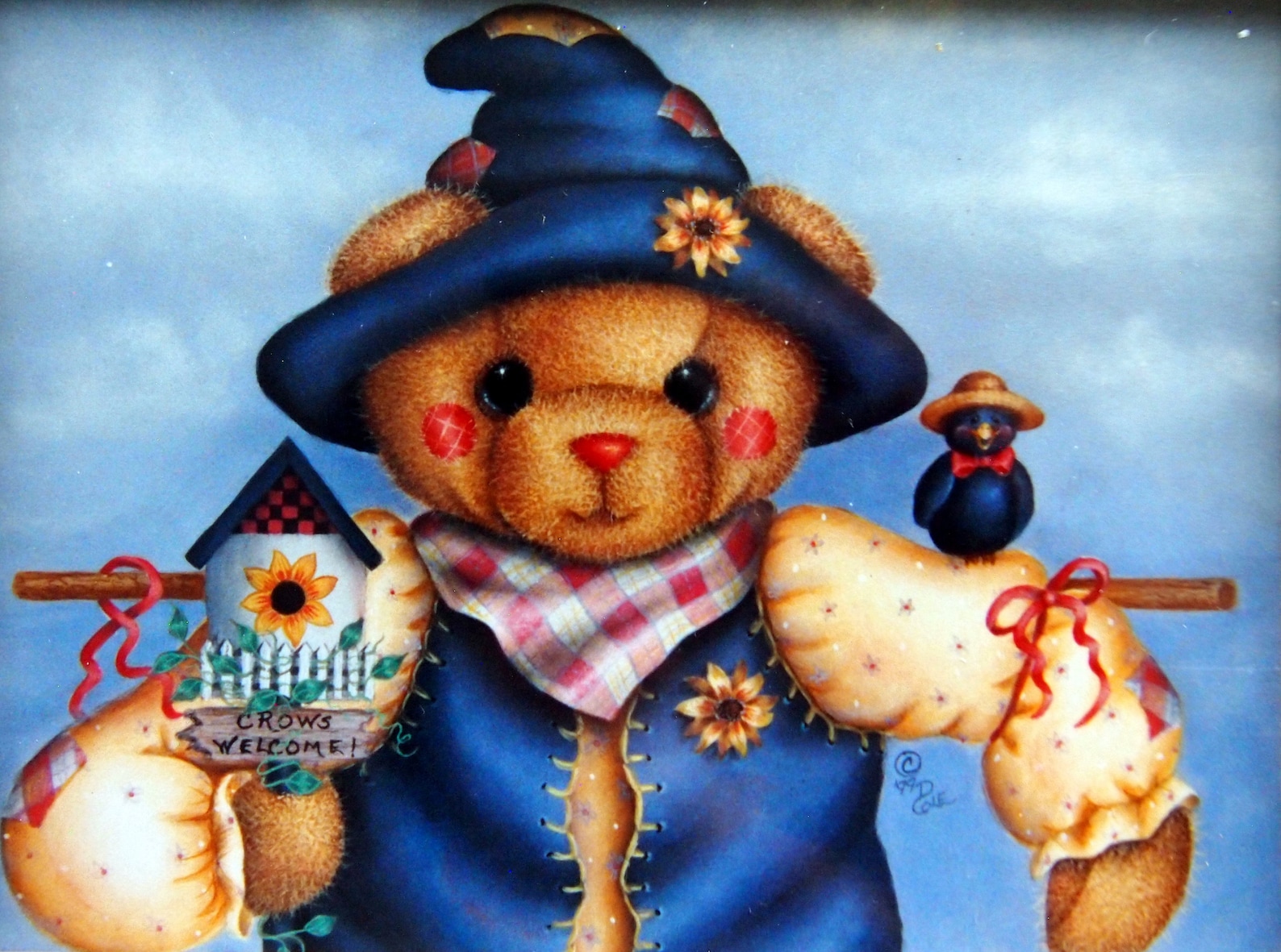 Scare Bear by Debbie Cole, CDA and Heaven Sent Designs Vintage Tole and ...