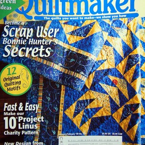 Quiltmaker - Quilt Pattern Magazine January/february 2009 - Etsy