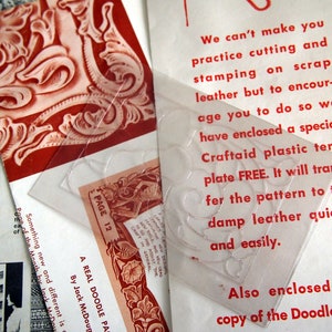Lucky Seven Foto-carve Patterns by Craftool Co. Vintage Leathercraft ...
