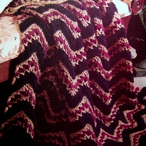 Royal Ripples 7 Afghans by Tammy Kreimeyer Vintage Crochet Pattern ...