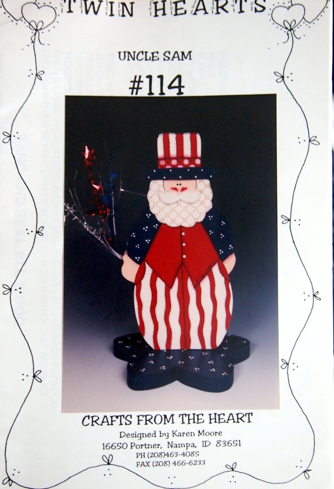 Uncle Sam by Karen Moore and Twin Hearts Vintage Tole and Decorative ...