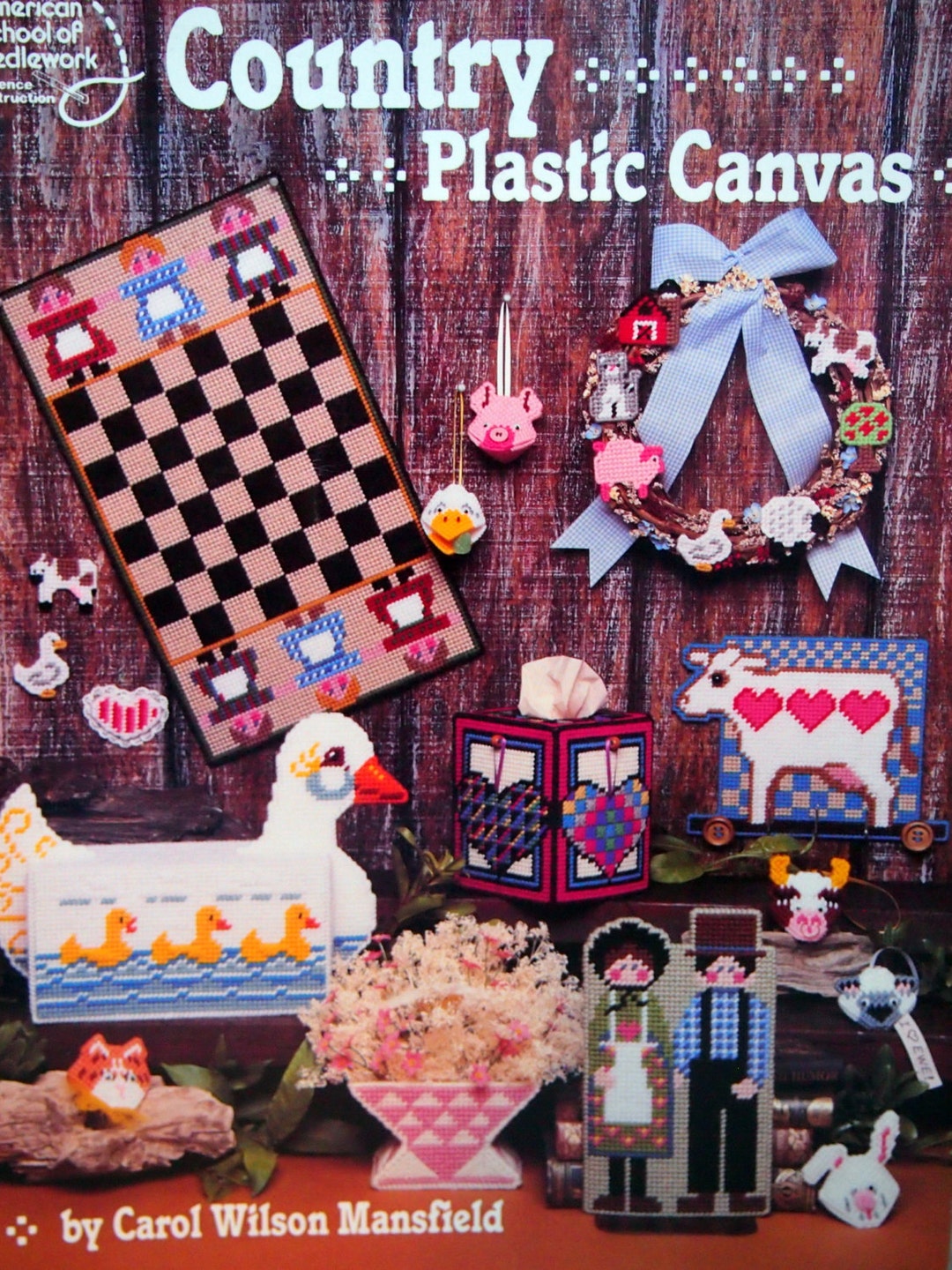 Country Plastic Canvas by Carol Wilson Mansfield Vintage Plastic Canvas ...