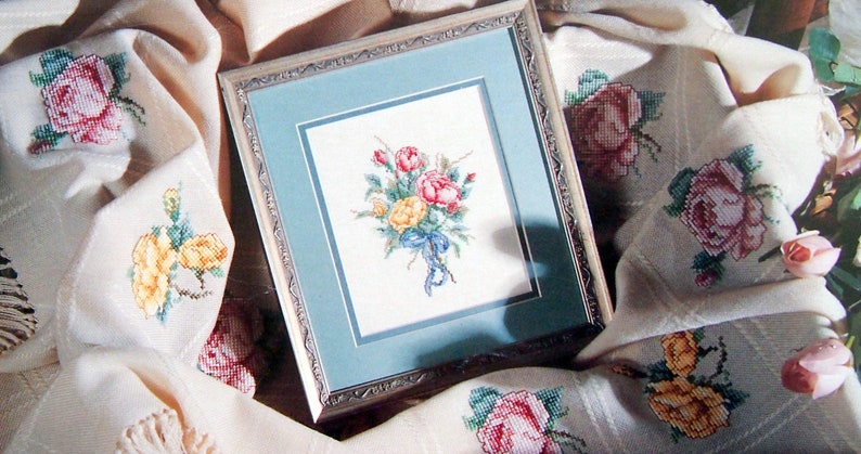 Rose Garden Book Thirty-nine by Paula Vaughan Vintage Cross | Etsy