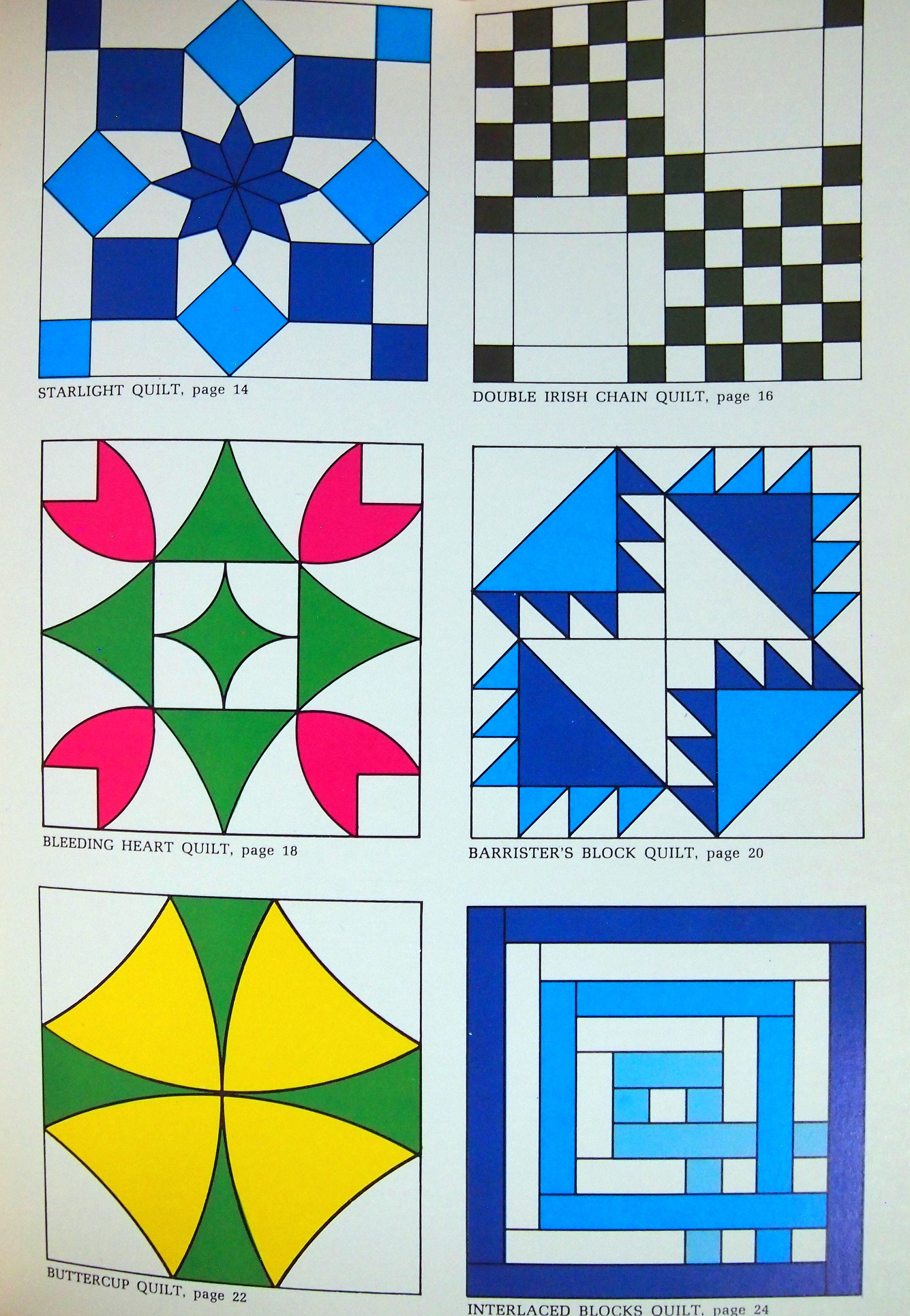 Traditional Patchwork Patterns Full-size Cut-outs and - Etsy