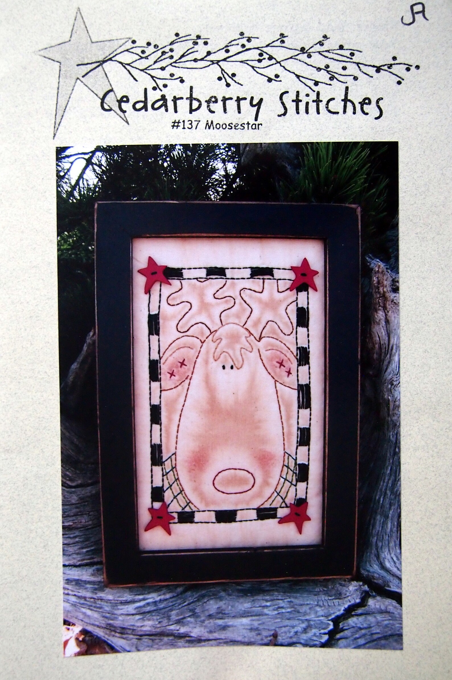 Moosestar by Cedarberry Stitches Hand Embroidery Pattern | Etsy