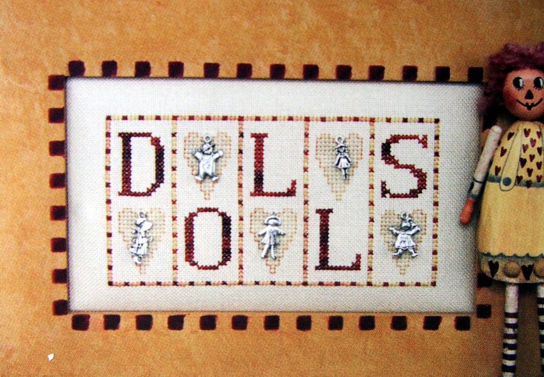 Mini Block Dolls (with Charms) by Hinzeit Small Cross Stitch Pattern ...
