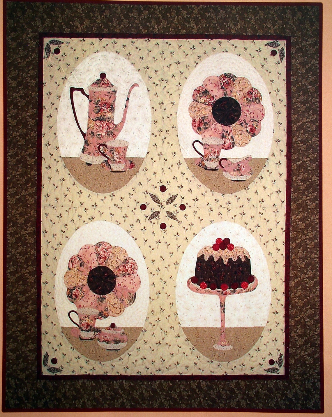Coffee Cake by Quilt Soup Pattern Co. Applique Wall Hanging - Etsy