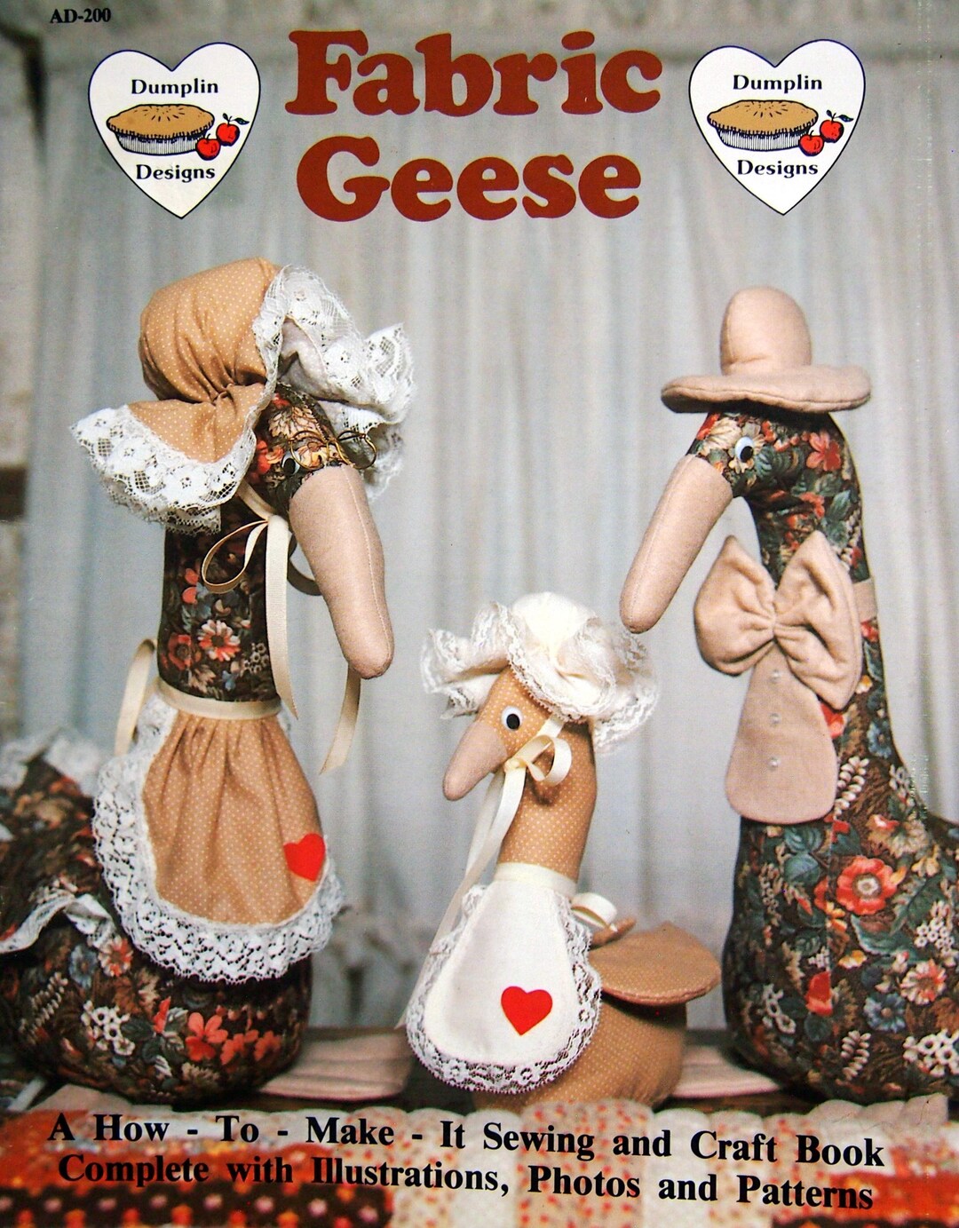 Fabric Geese by Dumplin Designs Vintage Sewing Pattern Booklet 1982 - Etsy