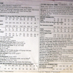 Misses' Costume Size 4, 6, 8, 10, 12 Simplicity 1728 Uncut Sewing ...