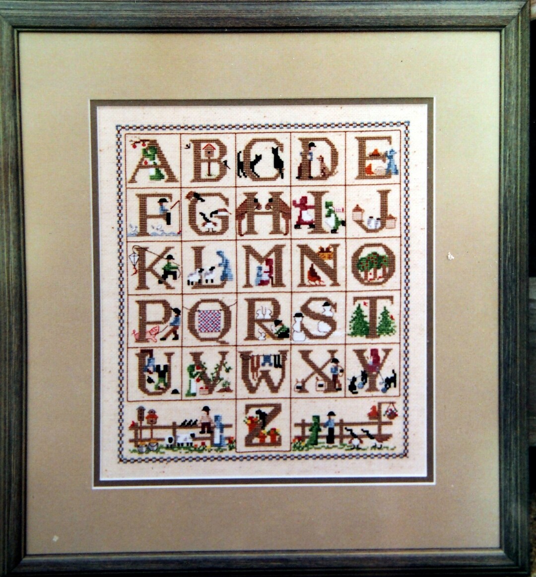 The Amish Alphabet by Lynn's Prints Counted Cross Stitch Pattern Chart ...