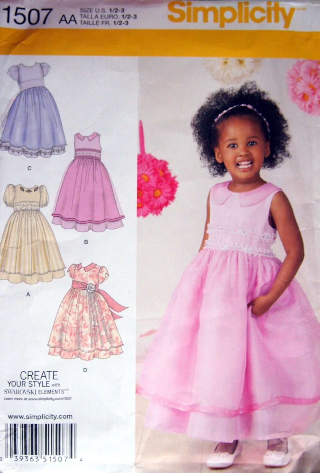 Toddlers' and Child's Special Occasion Dress Size 1/2, 1, 2, 3 ...