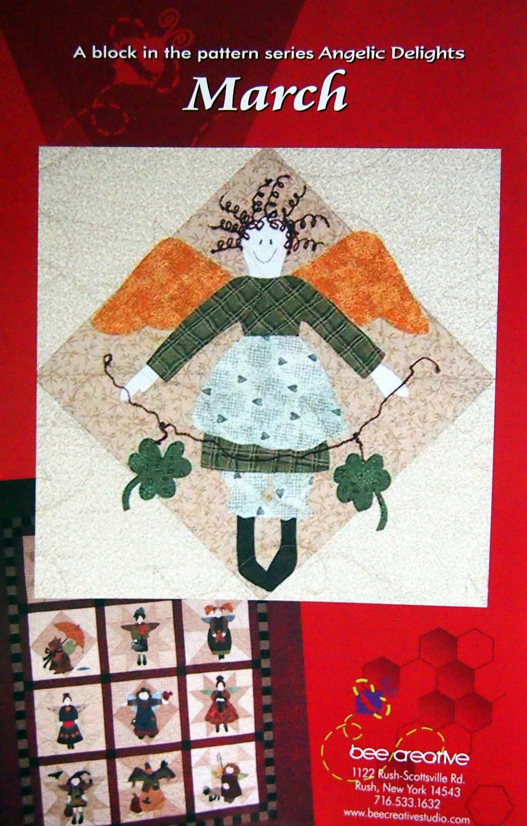 March - A Block in the Pattern Series Angelic Delights by Bee Creative ...