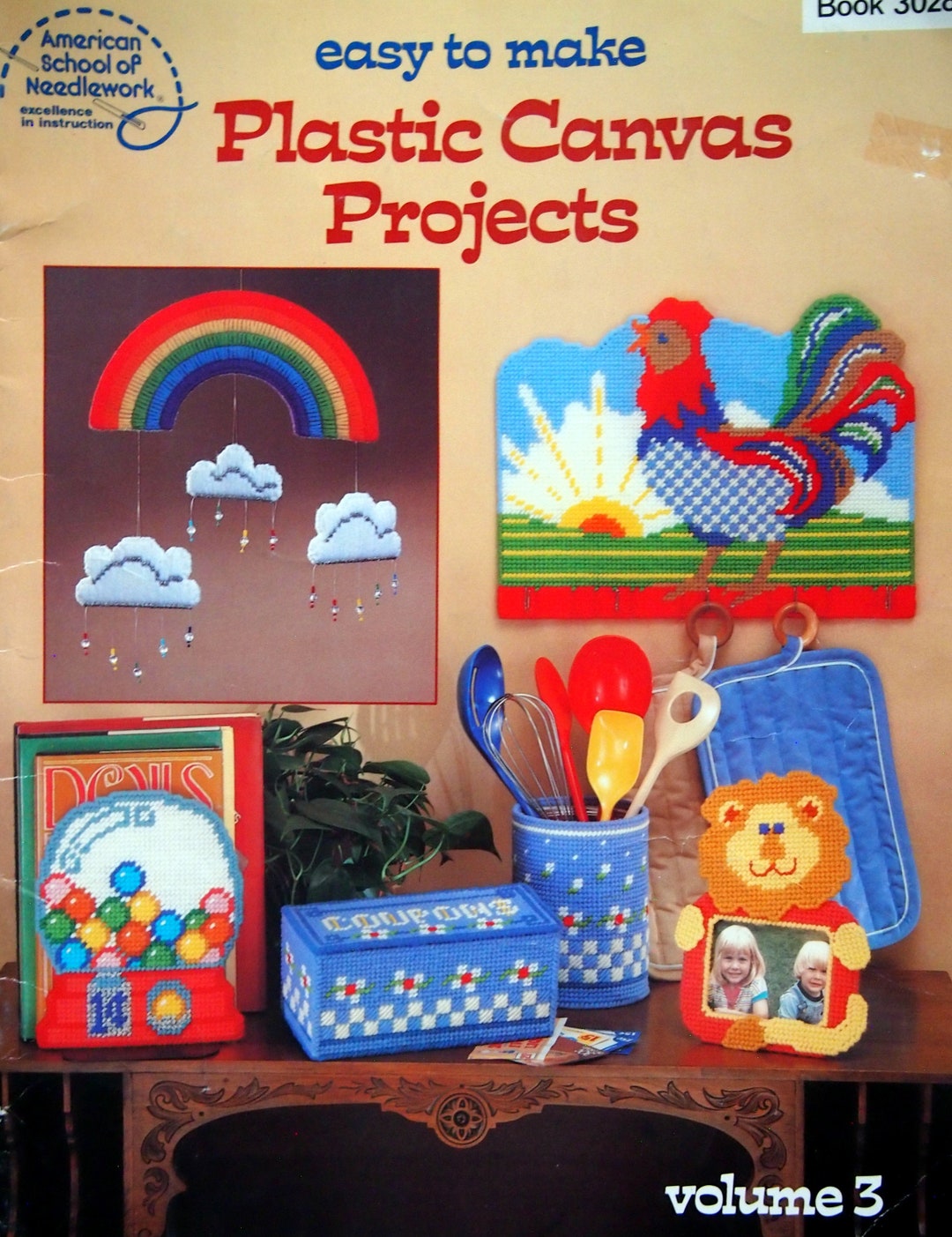 Easy to Make Plastic Canvas Projects Volume 3 Vintage Plastic Canvas ...