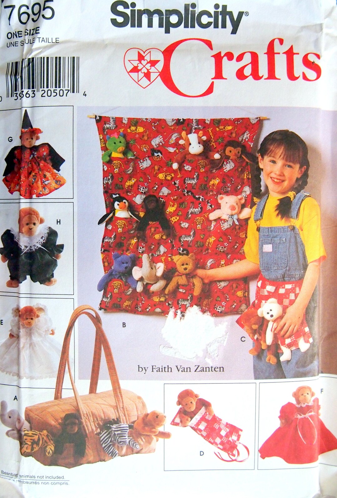 Tote Organizers, Apron, Sleeping Bag and Clothes for 9 Inch Bean Bag ...