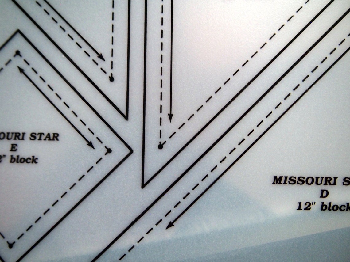 Missouri Star with Template by Spinning Spools Vintage Quilt - Etsy