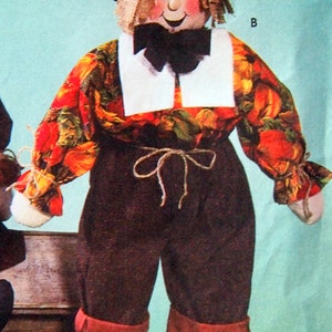 28 Inch Dolls, Clothes and 6-1/2 Inch Pumpkin Simplicity Crafts 7350 ...