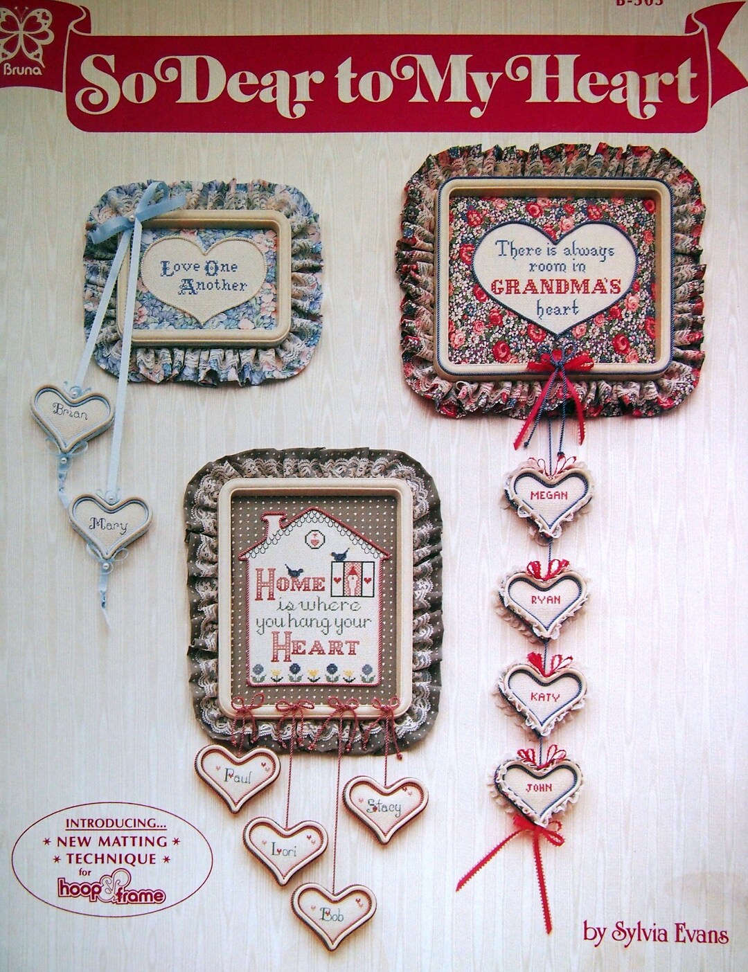 So Dear to My Heart by Sylvia Evans Vintage Counted Cross Stitch ...