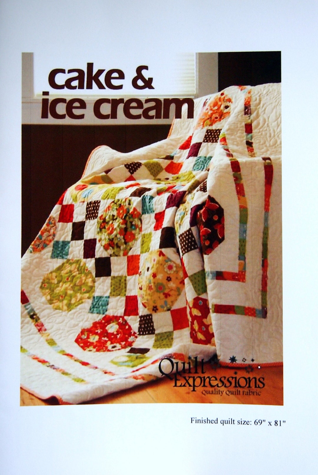 Cake & Ice Cream by Quilt Expressions Quilt Pattern Packet 2010 - Etsy