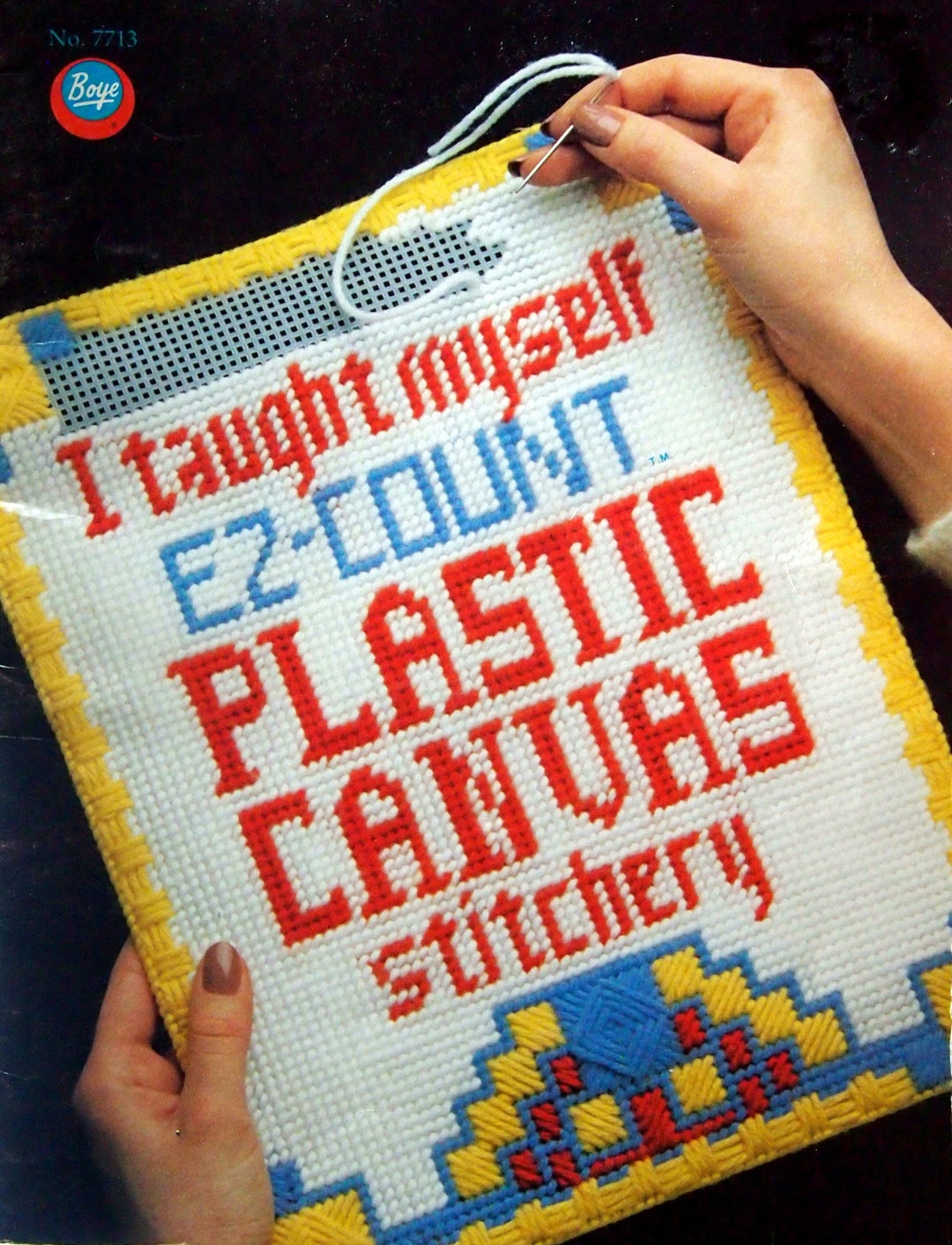 I Taught Myself Ez-count Plastic Canvas Stitchery by Cen Waters Plastic Canvas Booklet Undated ...