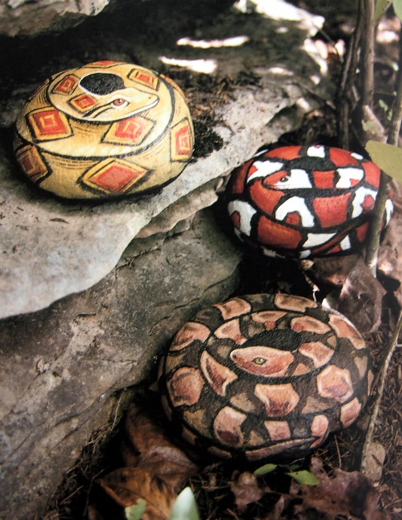 The Art of Painting Animals on Rocks by Lin Wellford Vintage Paperback ...