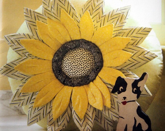 Sunflower Pillow - Designer Sewing Pattern by Anna Griffin Sewing ...