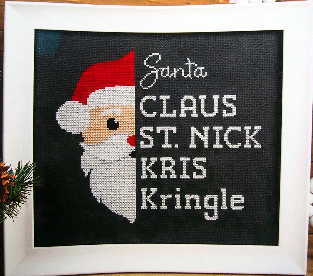 Santa Claus - Typeface Series by It's Sew Emma Counted Cross Stitch ...