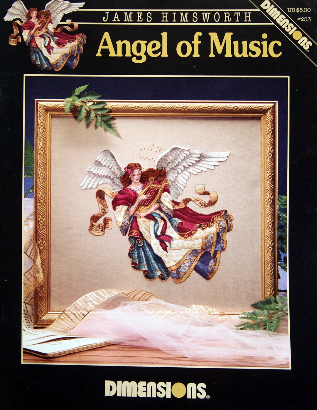 Angel of Music by James Himsworth and Dimensions Vintage Counted Cross ...