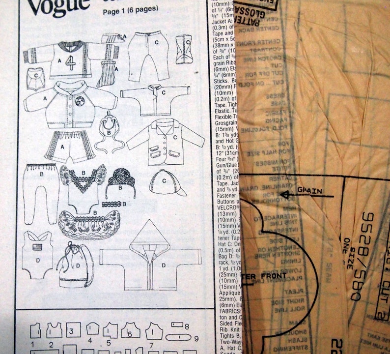 Activity Wardrobe Vogue Craft 9528 Vintage Uncut Sewing Pattern 1996 - Etsy