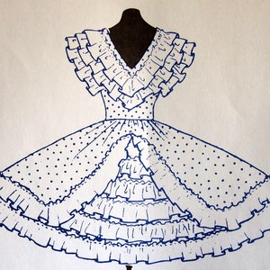 Kentucky Ruffles 636 Sizes 6, 8, 10, 12 Vintage Uncut Sewing Pattern ...