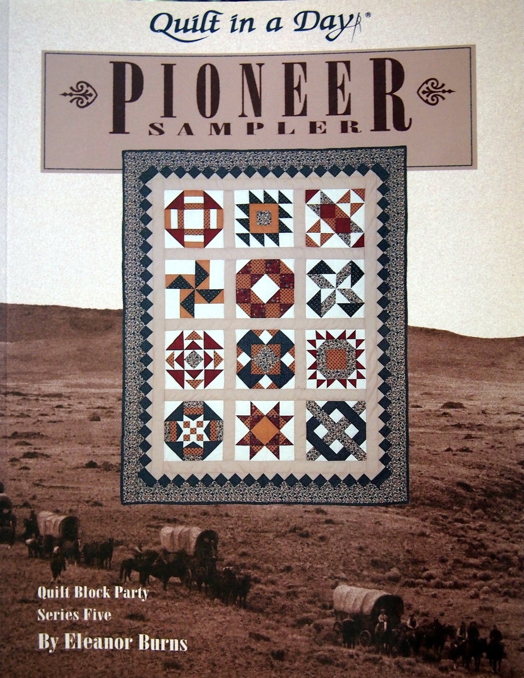 Pioneer Sampler Quilt in A Day Quilt Block Party Series 5 by Eleanor ...
