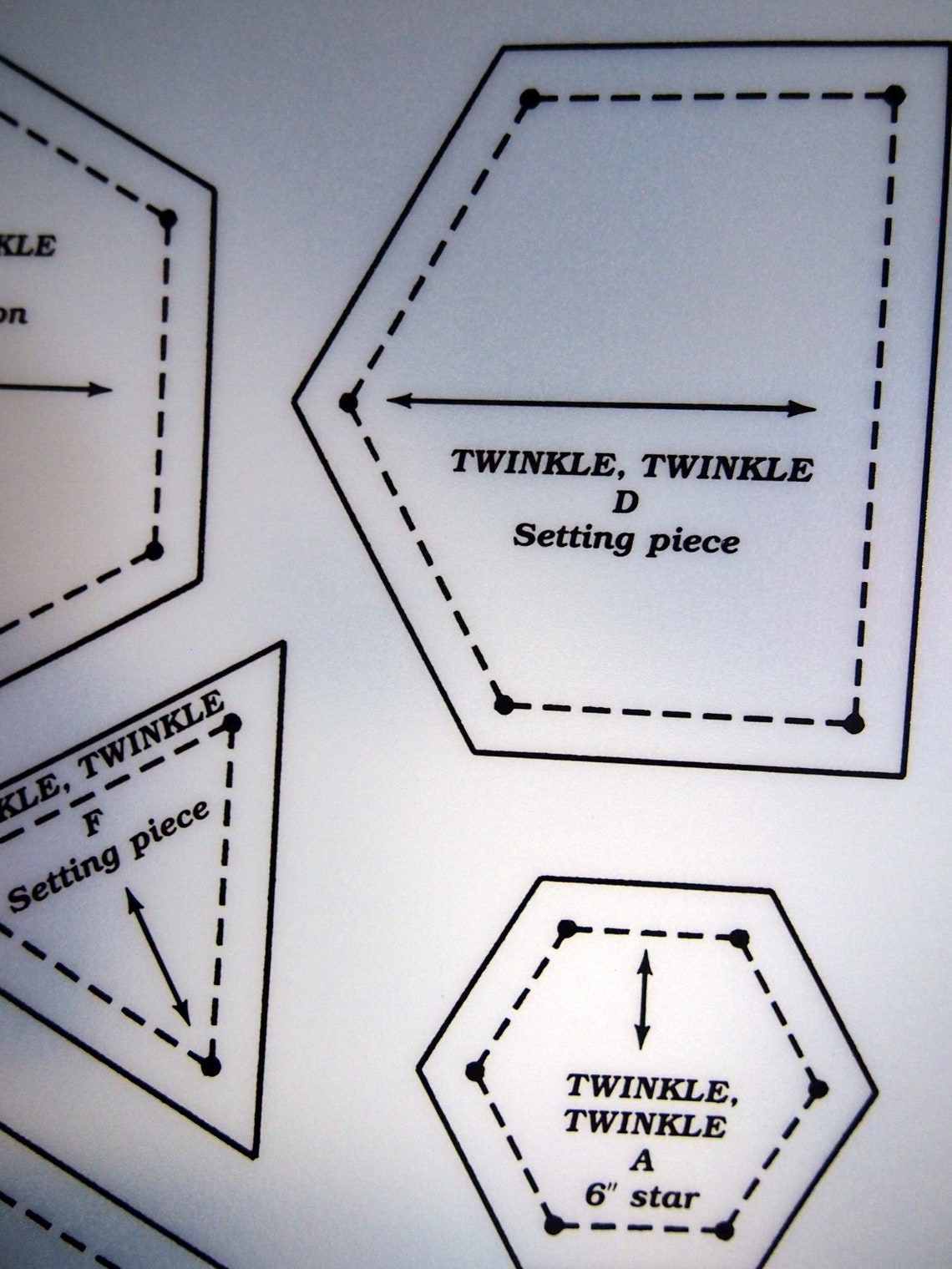 Twinkle, Twinkle (with Template) by Spinning Spools Vintage Quilt ...