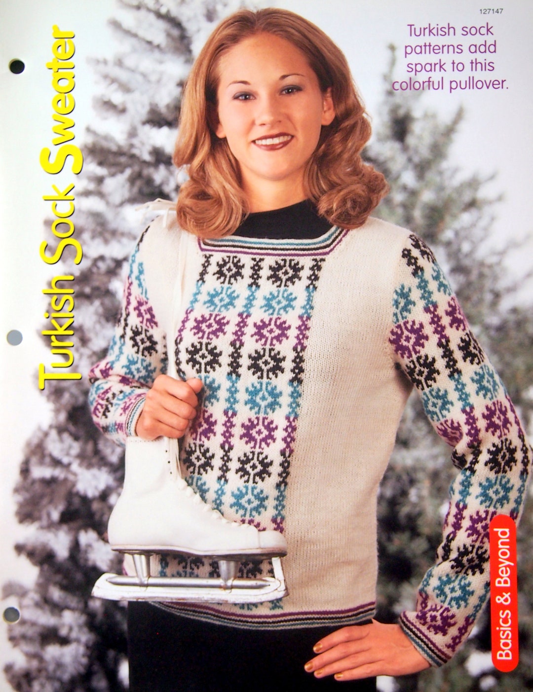 Turkish Sock Sweater by Lois S. Young Knitting Pattern Leaflet 2001 - Etsy