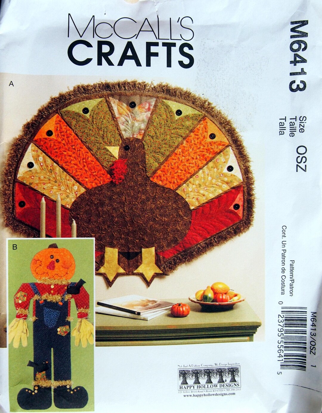 Fall Decorations Mccall's Crafts M6413 Uncut Sewing Pattern 2011 - Etsy