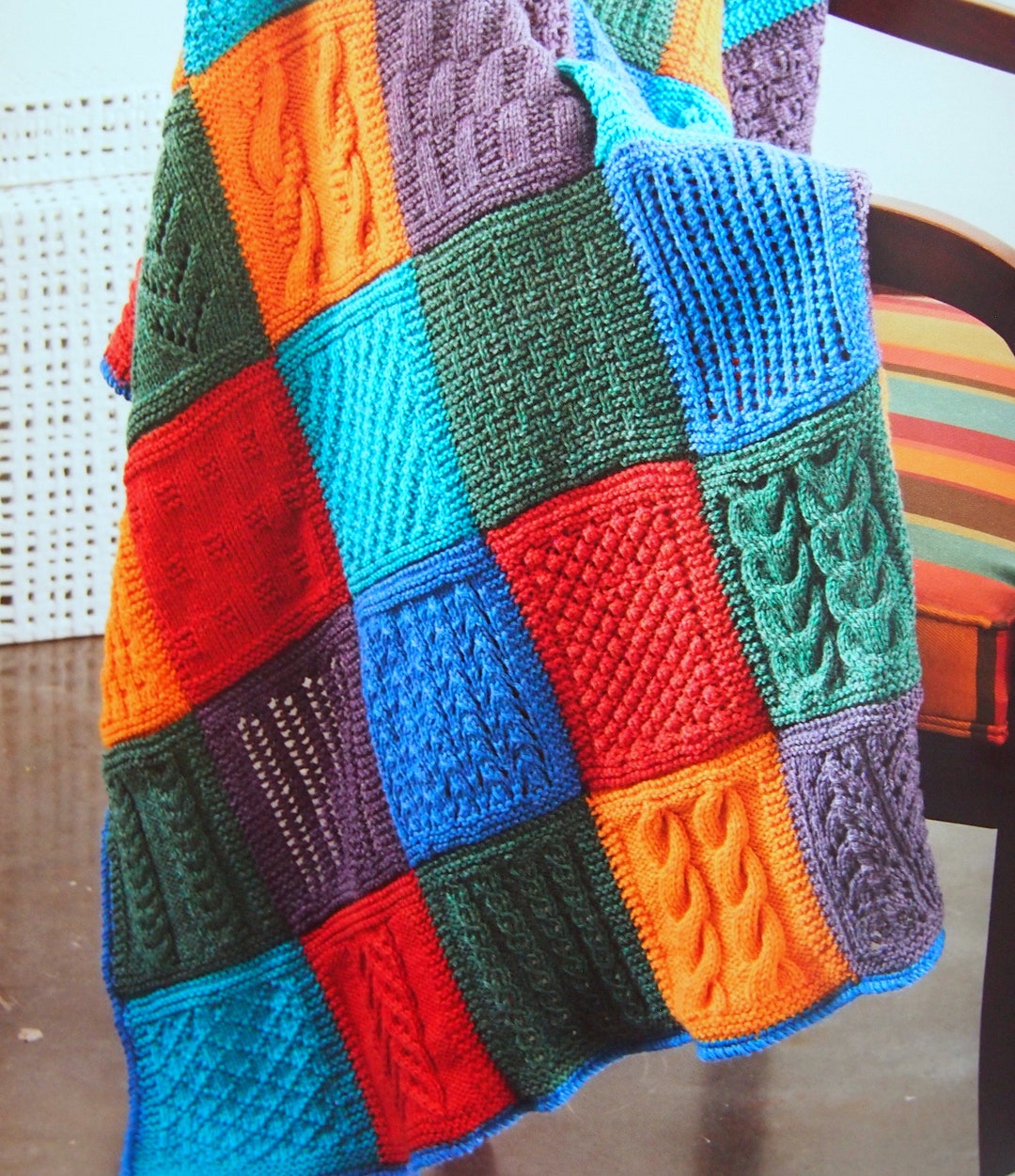 Pick Your Stitch, Build A Blanket 80 Knit Stitches, Endless ...