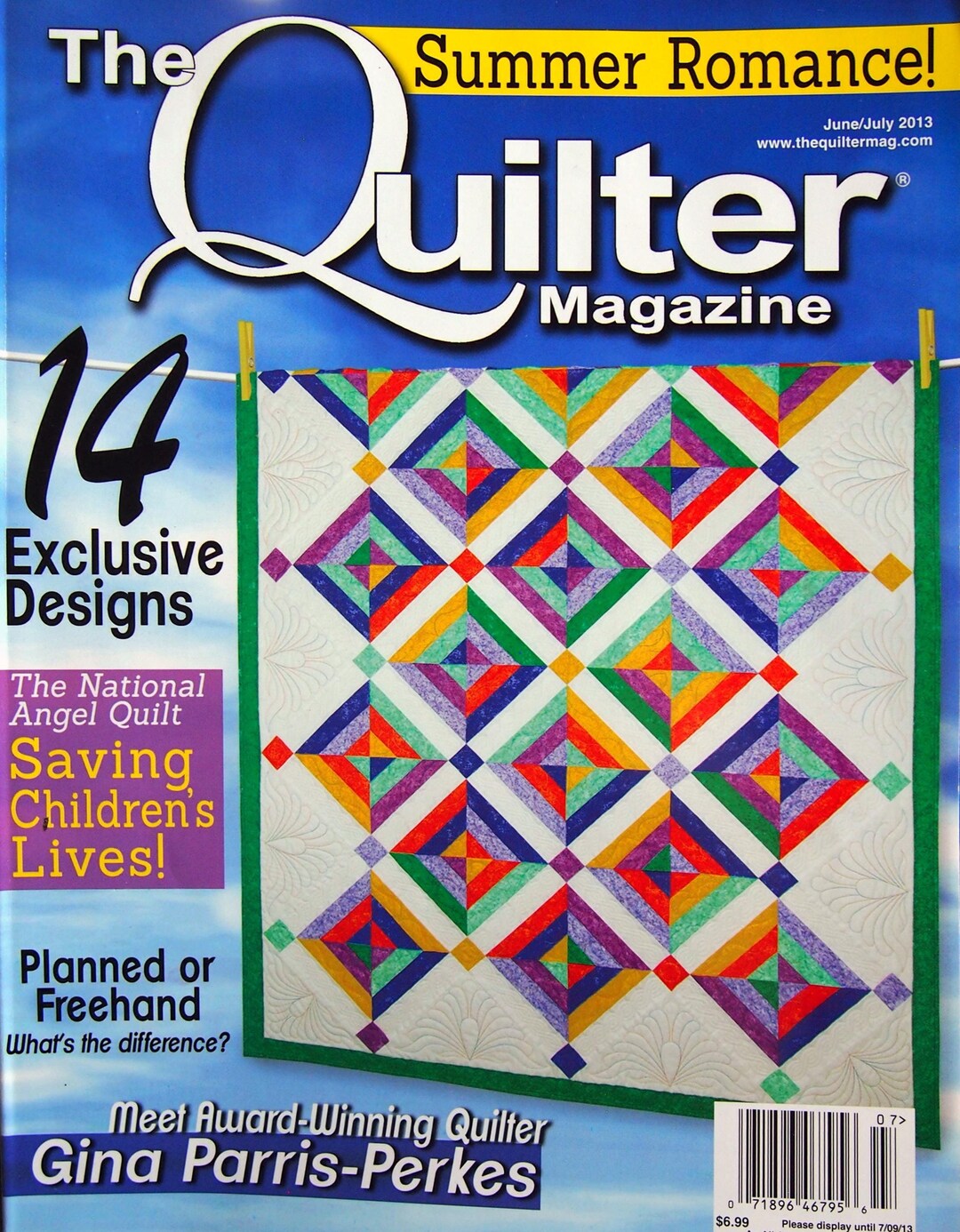 The Quilter Magazine - 14 Exclusive Designs Quilt Pattern Magazine June ...