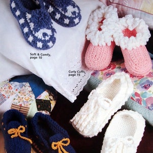Big Book of Slippers Vintage Crochet Pattern Booklet 1997 - Etsy