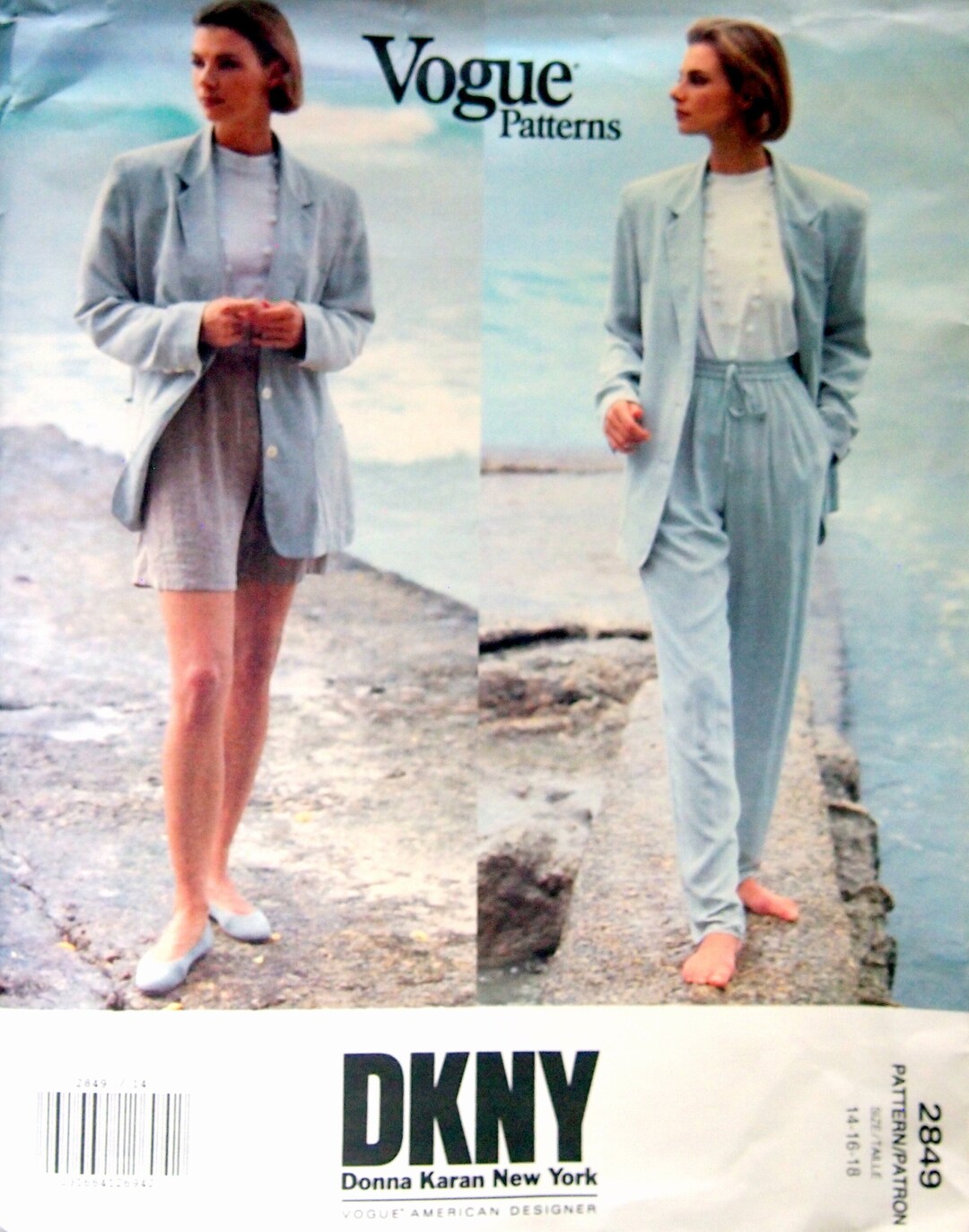 Misses' Jacket, Shorts & Pants - Donna Karan New York - Vogue American ...